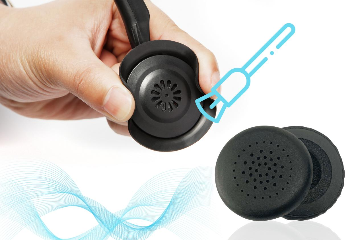 HOW TO CLEAN THE HEADSET | Inbertec Professional Noise Canceling ...