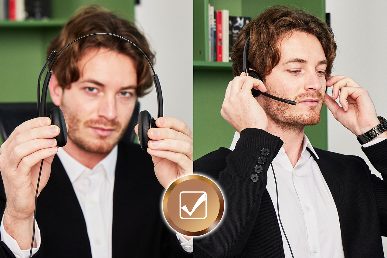 HOW TO WEAR CALL CENTER HEADSET PROPERLY | Inbertec Professional Noise ...